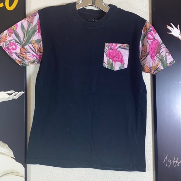 Asphalt Yacht Club | Shirts & Tops | Boys Ayc Black Flamingo Tshirt ...